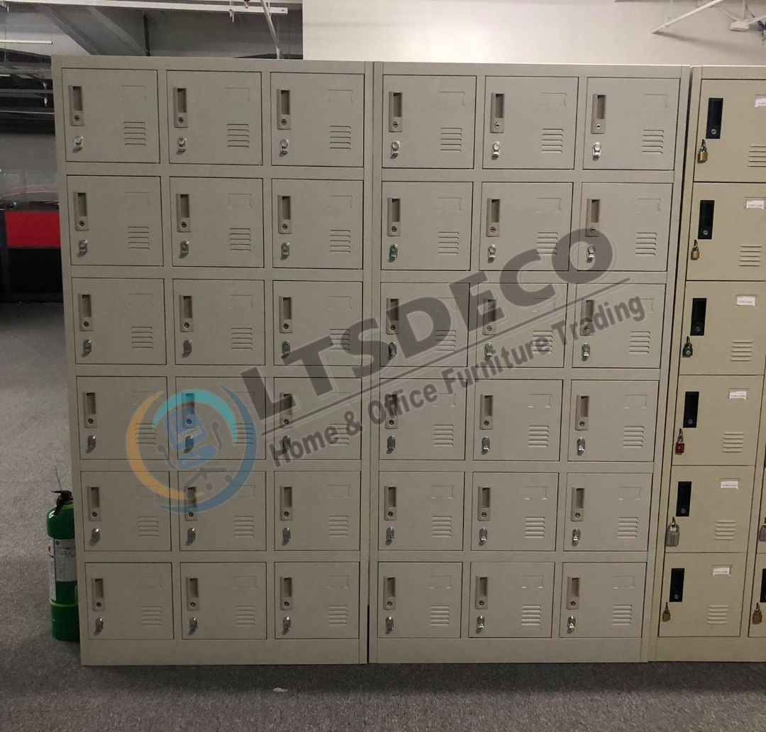 STEEL LOCKER OFFICE PARTITION, Furniture & Home Living, Office ...
