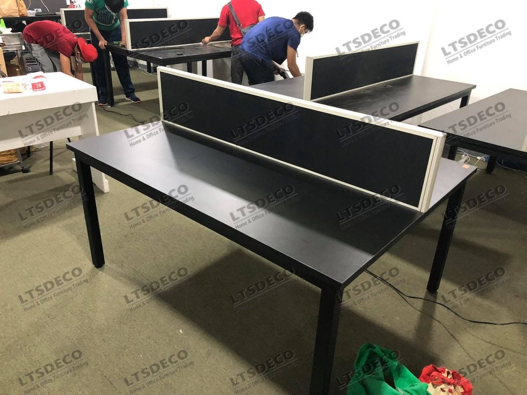 TABLE WITH SHARING PANEL OFFICE TABLE SHARING TABLE OFFICE WORKSTATION ...