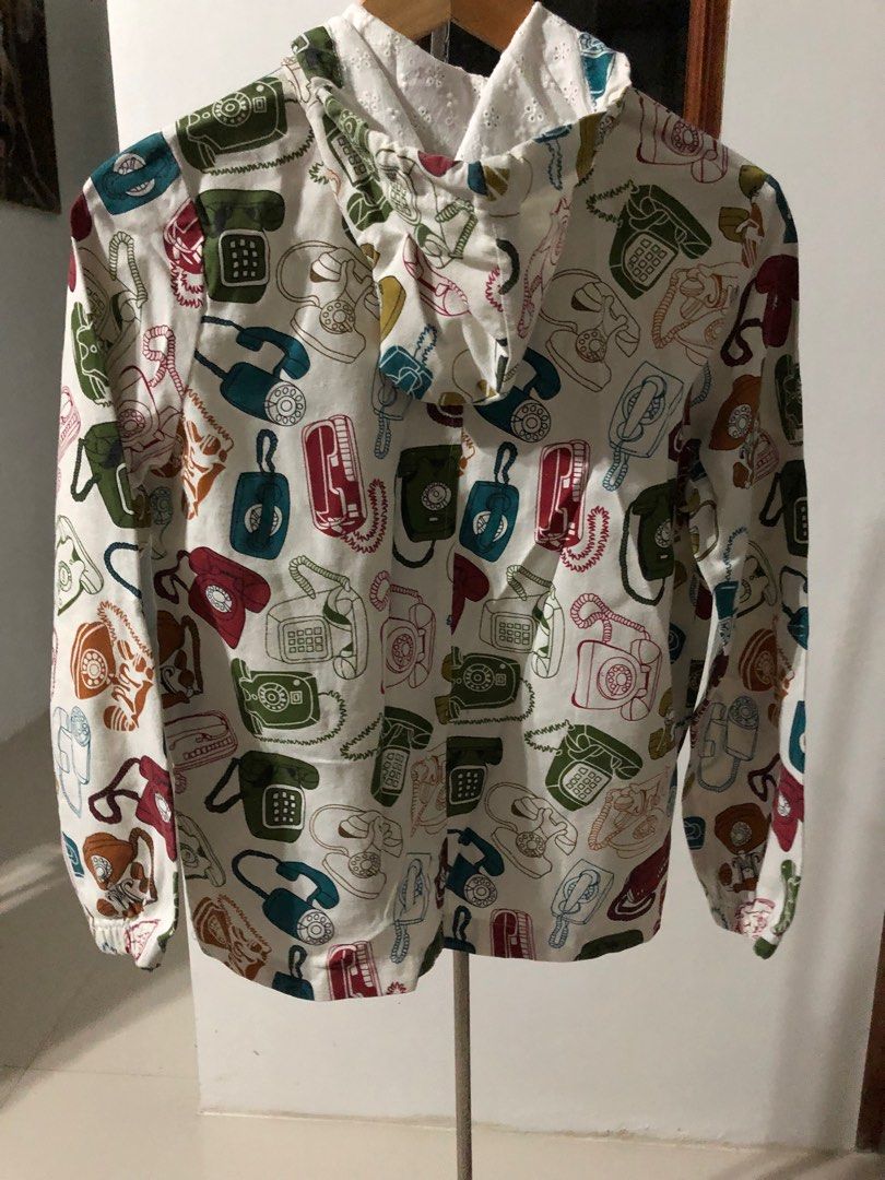 Telephone Design Jacket, Women's Fashion, Coats, Jackets and Outerwear ...