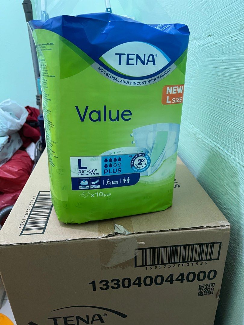 TENA Adult Diaper Size L, Health & Nutrition, Assistive & Rehabilatory Aids, Adult Incontinence ...