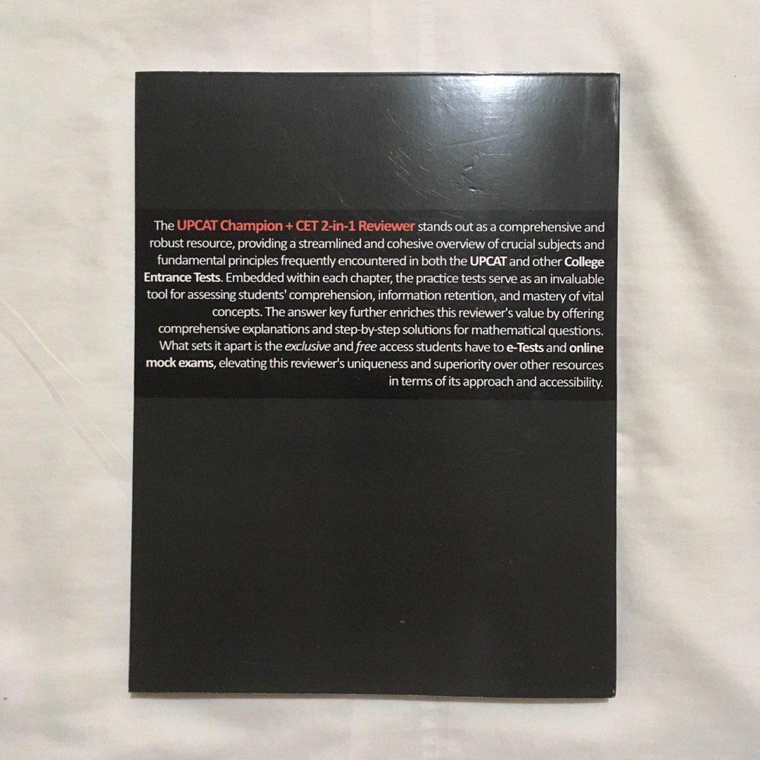 the upcat champion reviewer 2024, Hobbies & Toys, Books & Magazines, Assessment Books on Carousell