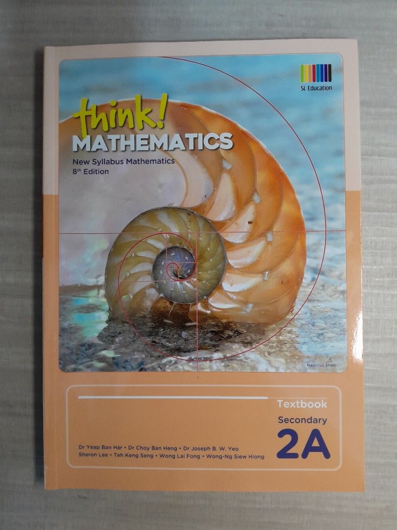 Think! Mathematics Secondary Textbook 2A & 2B, Hobbies & Toys, Books ...
