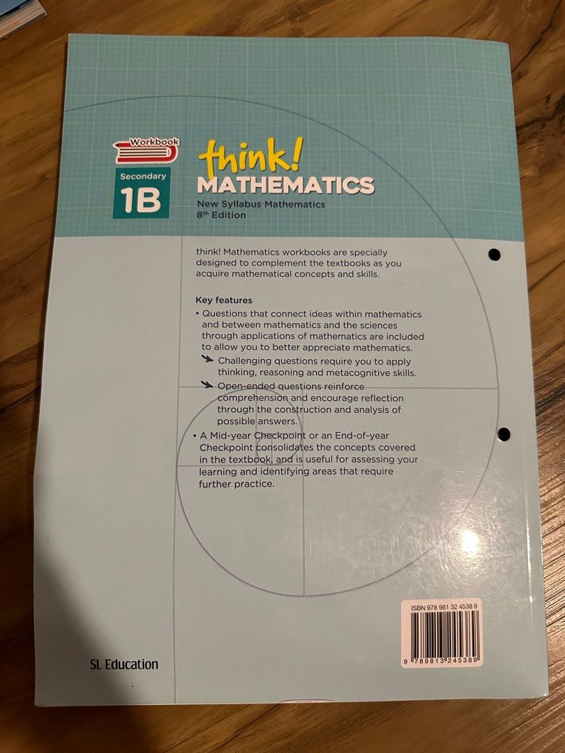 think! mathematics workbook 1B, Hobbies & Toys, Books & Magazines ...