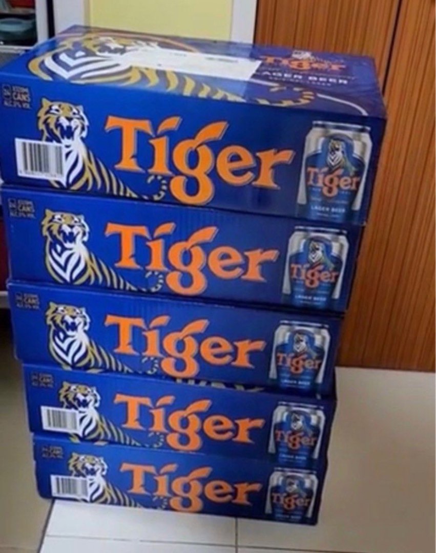 Tiger Lager Beer 24x320ml BBD: Oct 2024, Food & Drinks, Alcoholic ...