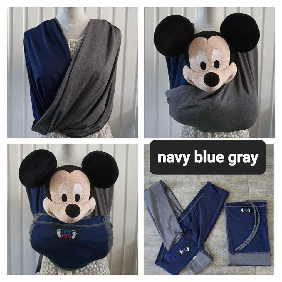 Tiny Tots Extreme Sling Carrier (Navy Blue Gray), Babies & Kids, Going ...