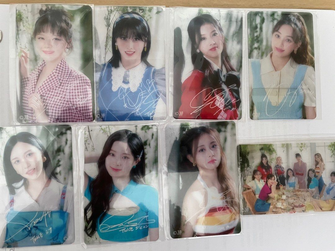 TWICE JAPAN CLEAR PHOTOCARDS JYP POP-UP STORE AND KURA KURA SPENDING BENEFIT, Hobbies & Toys ...