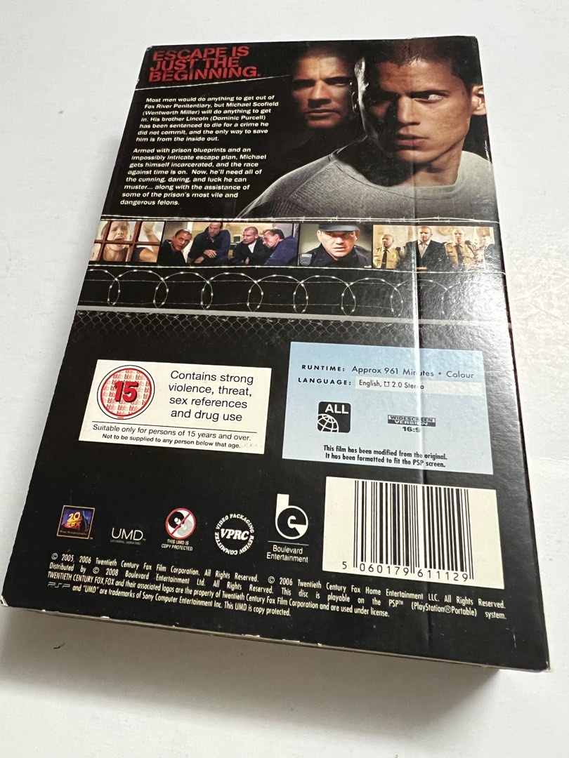 UMD PSP prison break series legend complete set original not ps1 ...