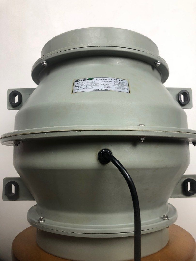 Vector TJF-25B In line Duct Fan Exhaust Fan, Commercial & Industrial ...