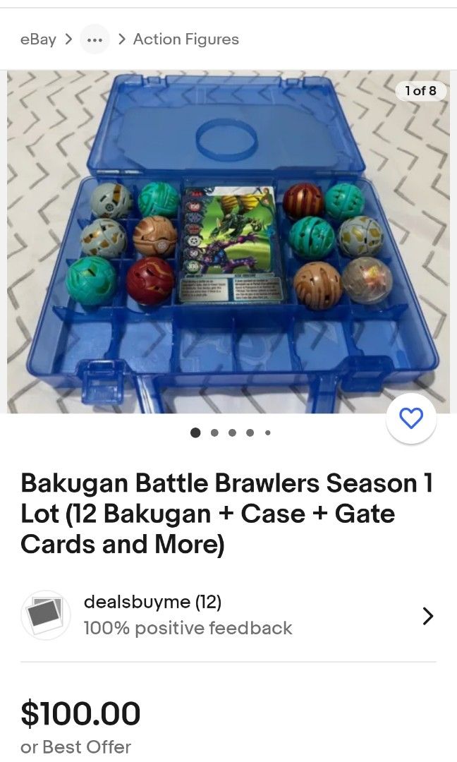 Vintage 18pcs bakugan battle brawler set Japan toys collectible ...