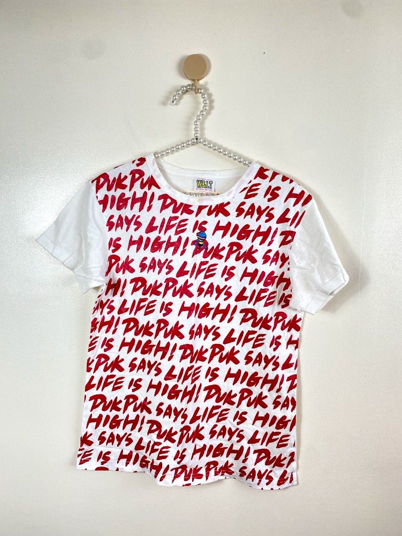 Walter Van Beirendonck - Puk Puk Life Is High Shirt, Women's Fashion ...