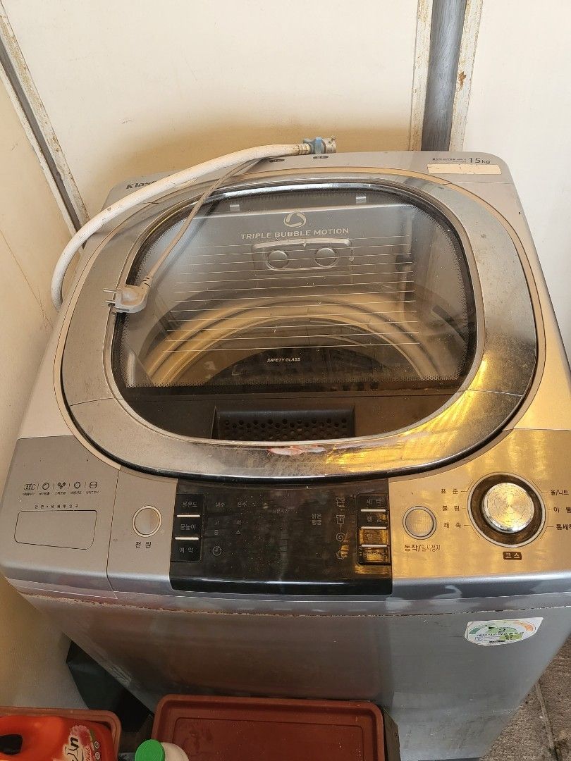Korean Washing Machine 15kg, TV & Home Appliances, Washing Machines and ...