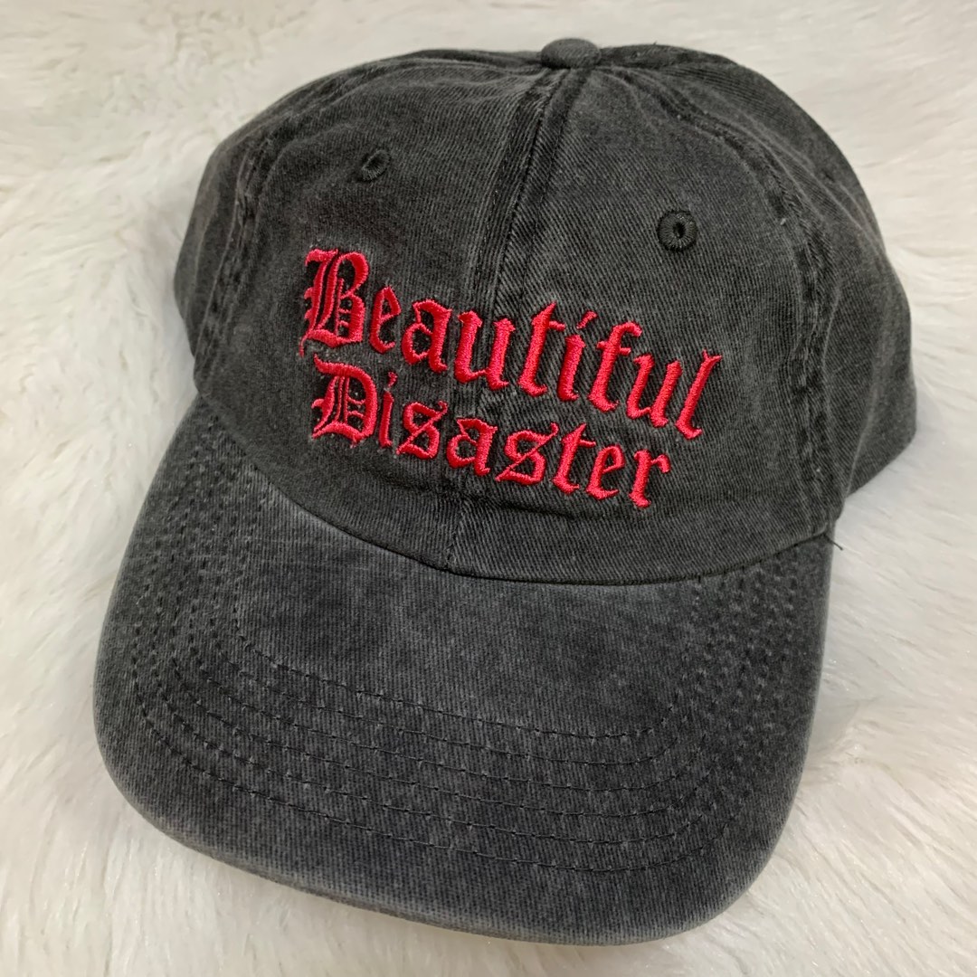 Womans cap beautiful disaster, Women's Fashion, Watches & Accessories ...