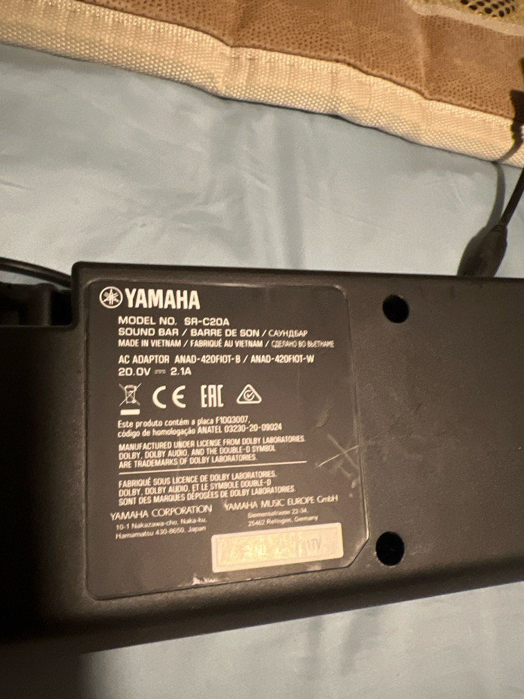 YAMAHA SR-C20A COMPACT SOUND BAR, Audio, Soundbars, Speakers & Amplifiers on Carousell