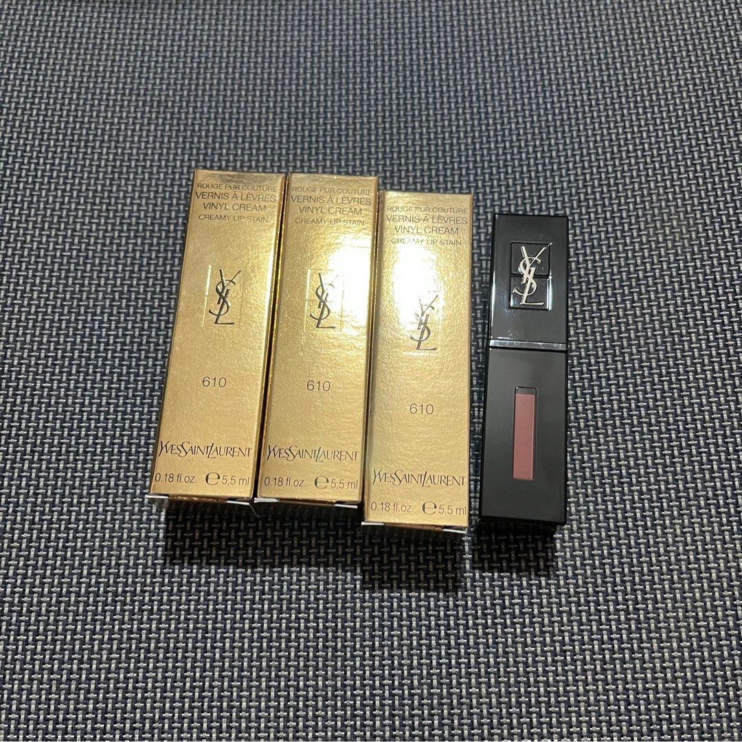 (購自專櫃 有單) YSL lip stain 610 唇釉 唇膏, 美容＆個人護理, 健康及美容 - 皮膚護理, 化妝品 - Carousell