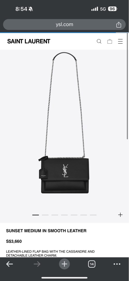 YSL Sunset, Luxury, Bags & Wallets on Carousell