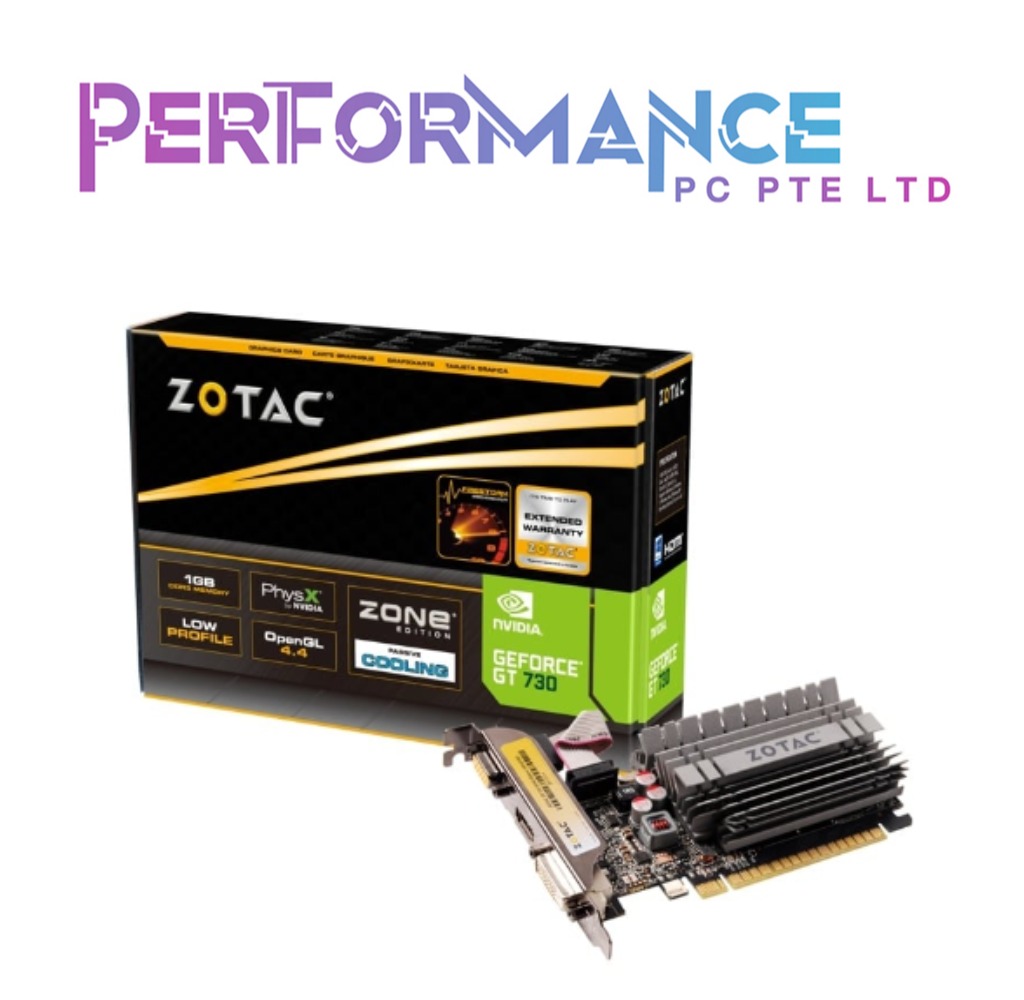 ZOTAC GeForce GT 730 2GB GDDR3 Zone Edition (3+2 Years Warranty By Tech ...