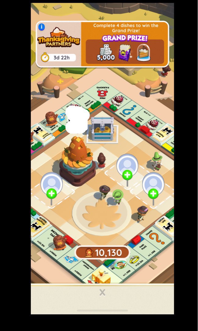 (10k points) Monopoly Go Thanksgiving partners, Hobbies & Toys, Toys ...