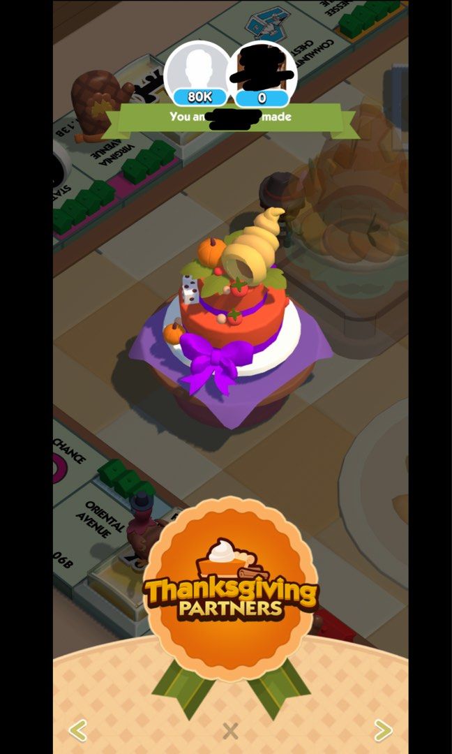 (10k points) Monopoly Go Thanksgiving partners, Hobbies & Toys, Toys ...