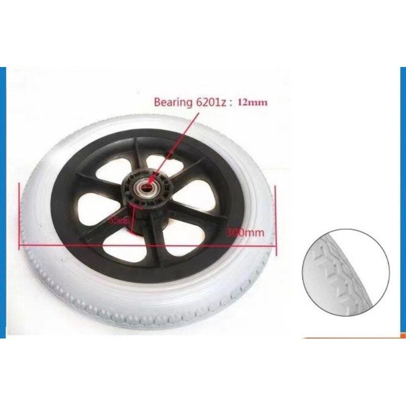 12inch Replacement wheelchair Tyre. Castor. Wheelchair wheel, Health ...