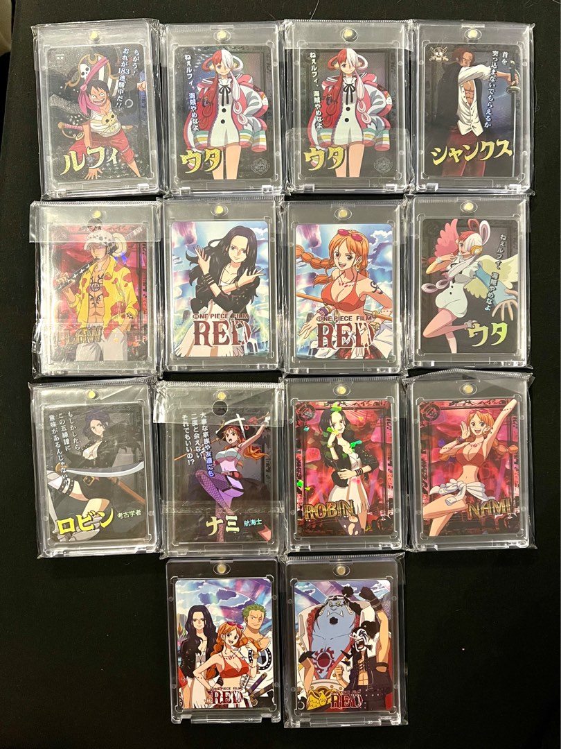 14 CARDS TAKE ALL UR SSR SR One Piece Film Red Premium Card Collection, Hobbies & Toys ...
