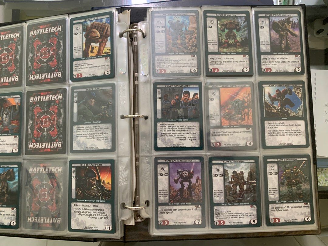 250+ 1st Edition Vintage Battletech Cards, Hobbies & Toys, Toys & Games ...