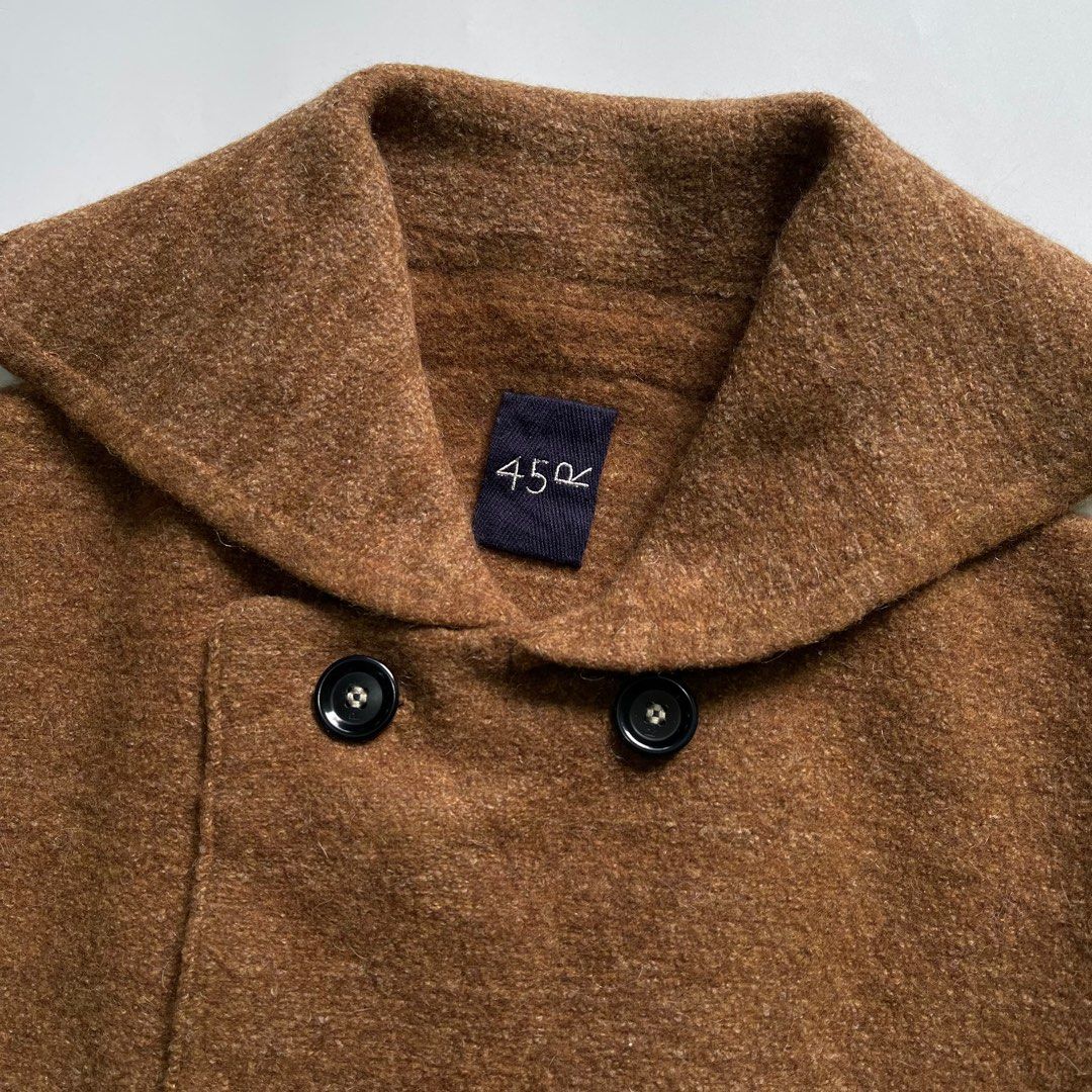 45RPM Mokumoku Crazy P Wrap Wool Jacket, Men's Fashion, Coats, Jackets and Outerwear on Carousell