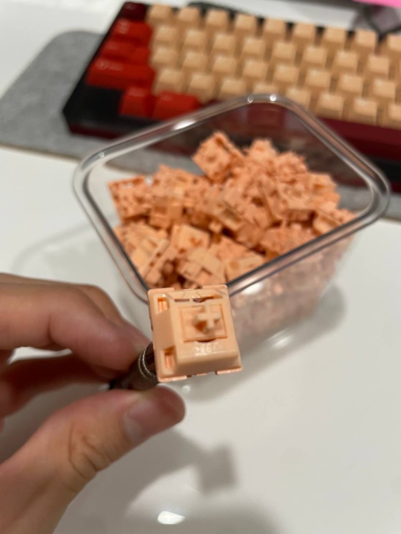 90x KTT Macaron Orange Light Tactile Switch for Mechanical Keyboard ...