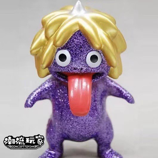 僅此一隻 全新未開封 日本制Sunguts 河童伸脷 Sofvi Collection 紫色閃粉 搪膠 Sofubi Vinyl, 興趣及遊戲, 玩具 & 遊戲類 - Carousell