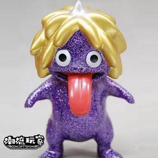僅此一隻 全新未開封 日本制Sunguts 河童伸脷 Sofvi Collection 紫色閃粉 搪膠 Sofubi Vinyl, 興趣及遊戲, 玩具 & 遊戲類 - Carousell