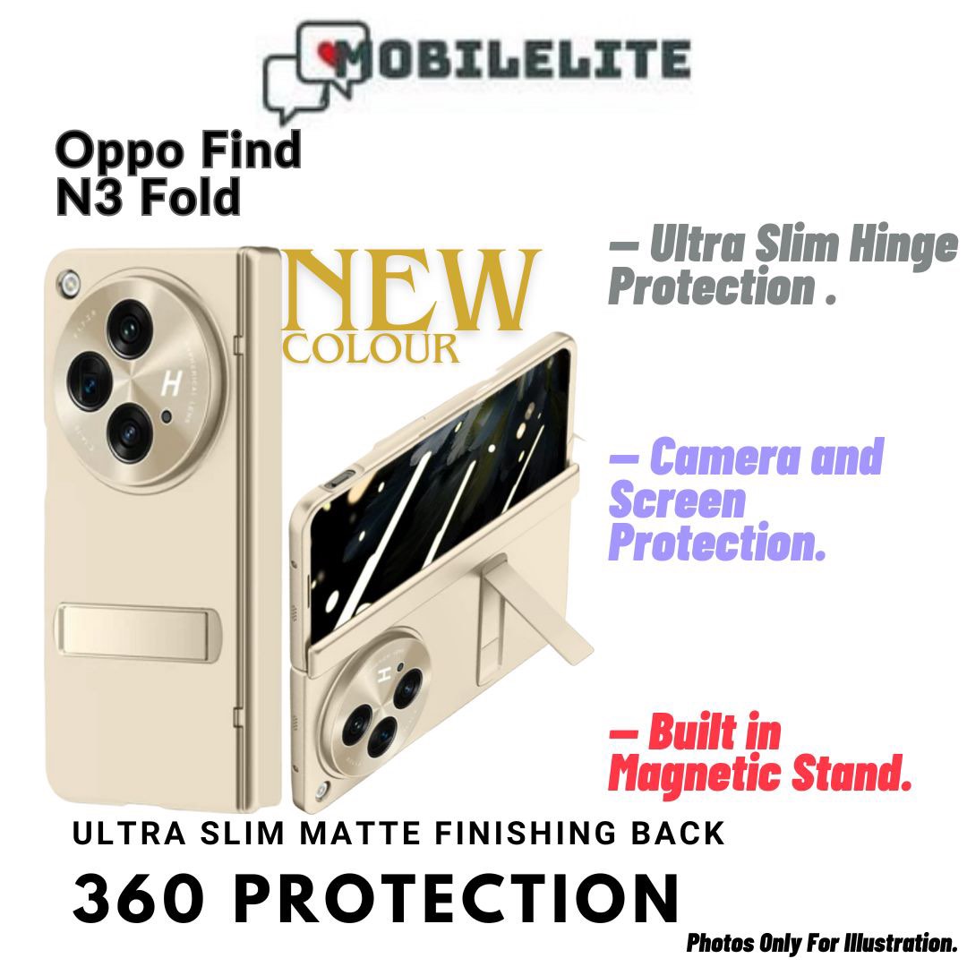 👍🏻 Oppo Find N3 Fold 360 Protection Ultra Slim with Hinge Protective Case, Mobile Phones ...