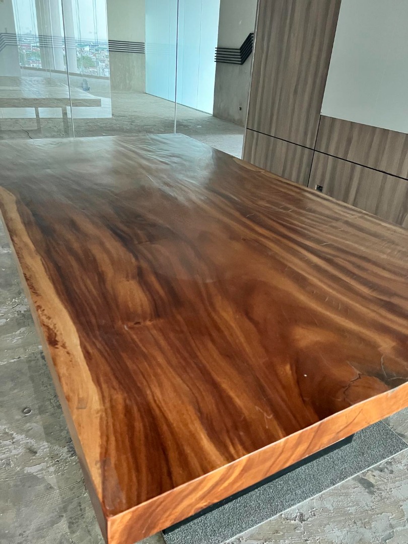 Acacia Hard Wood Meeting Table, Furniture & Home Living, Office ...