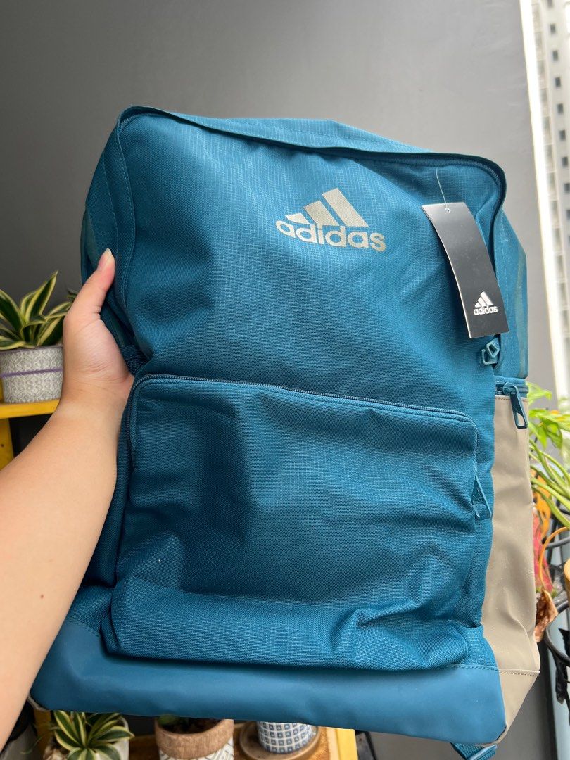 adidas blue canvas backpack, Men's Fashion, Bags, Backpacks on Carousell