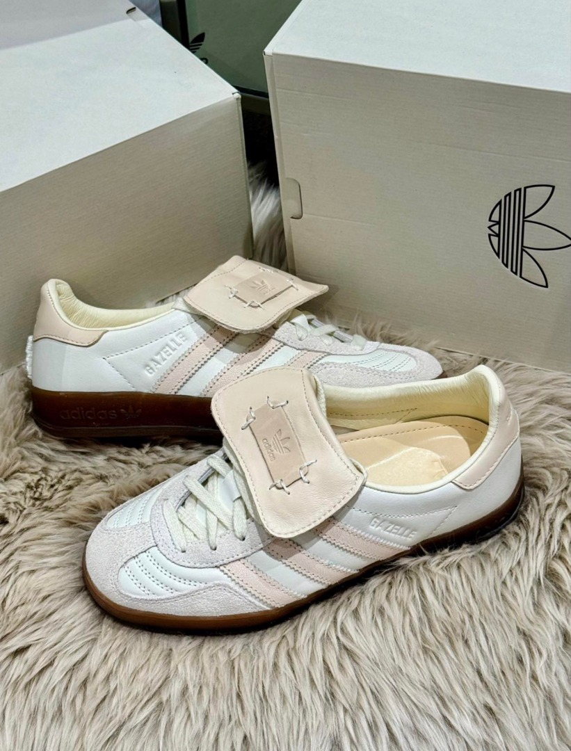 Adidas FOOT INDUSTRY Gazelle Indoor Off White Sand Strata, Women's ...