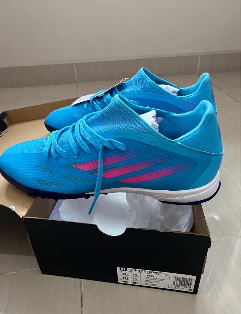 Adidas Football Futsal Shoes Turf X Speedflow.3, Men's Fashion ...