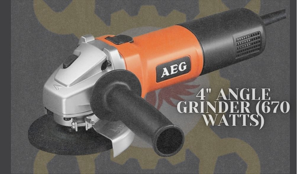 AEG 4" ANGLE GRINDER (670 WATTS) - WS6 100, Commercial & Industrial ...