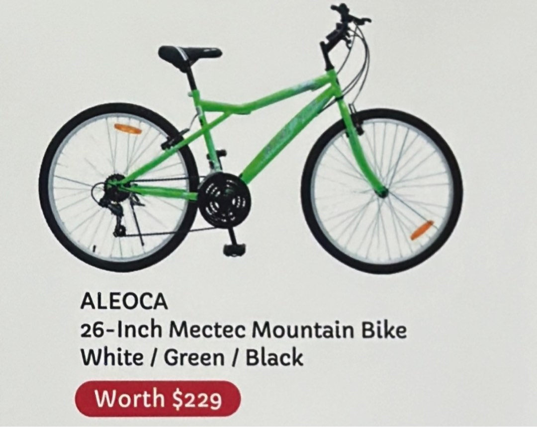 ALEOCA 26-Inch Mectec Mountain Bike, Sports Equipment, Bicycles & Parts, Bicycles on Carousell
