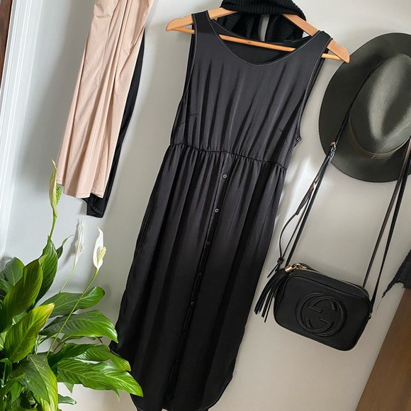 All saints kowlo shirt dress in black, Women's Fashion, Dresses & Sets ...