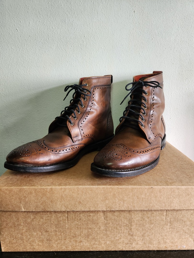 Allen Edmonds Dalton Wingtip Dress Boot | US 9D, Men's Fashion ...