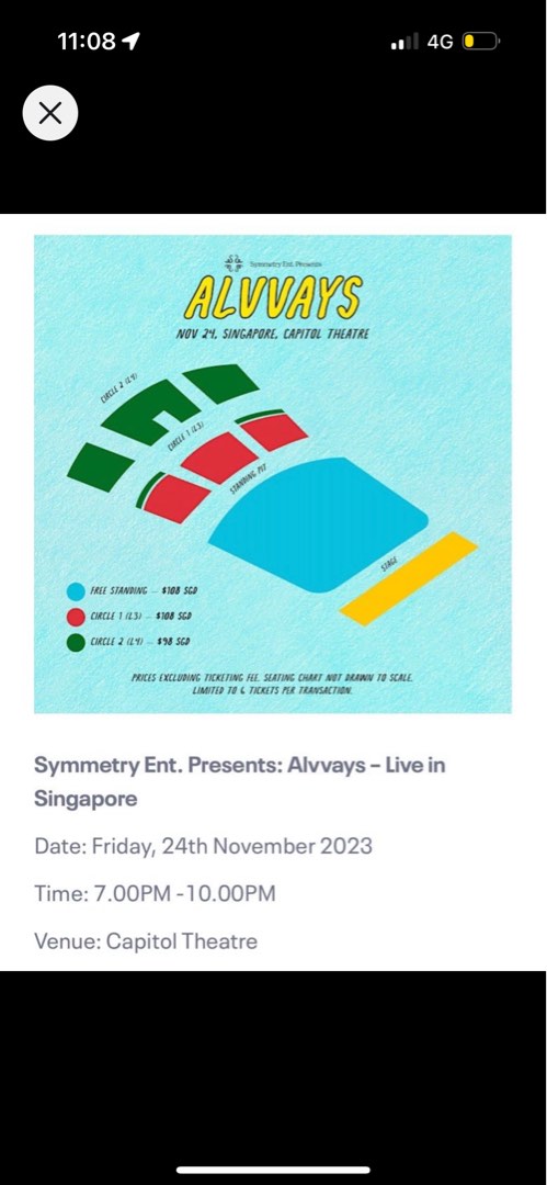 Alvvays Standing Ticket x1, Tickets & Vouchers, Event Tickets on Carousell