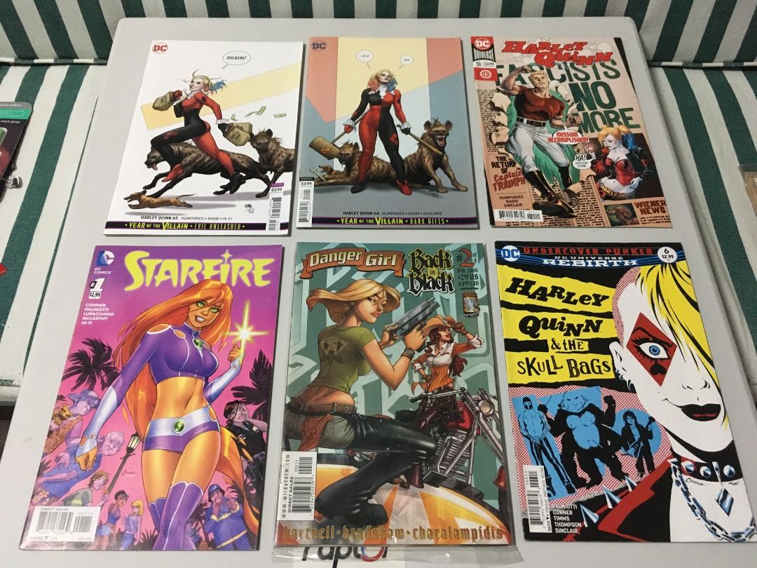 Assorted comics set: DC Harley Quinn, Starfire, etc. (individual/set), Hobbies & Toys, Books ...