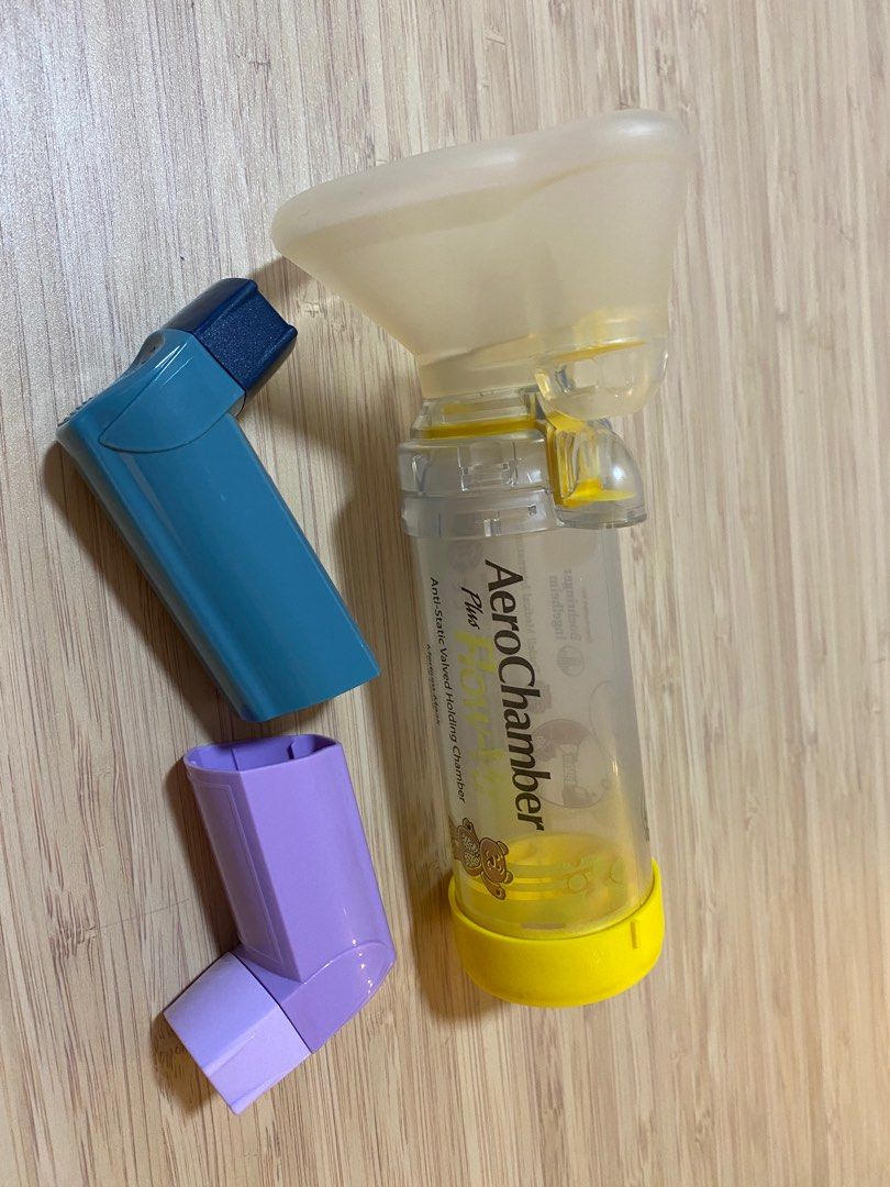 Asthma Inhaler AeroChamber Plus Flow-Vu Medium Mask (1-5 years) Anti ...