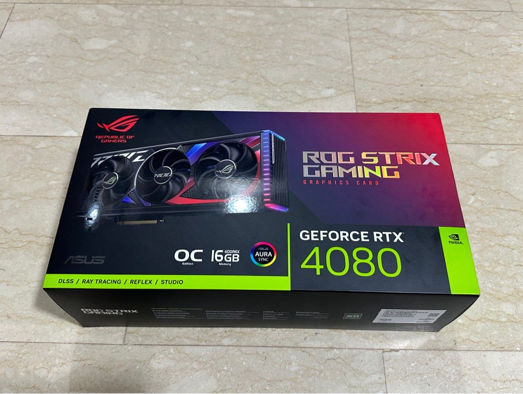 Asus 4080 ROG Strix OC BNIB (Local Set), Computers & Tech, Parts ...