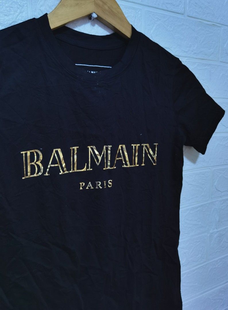 Balmain gold logo, Luxury, Apparel on Carousell