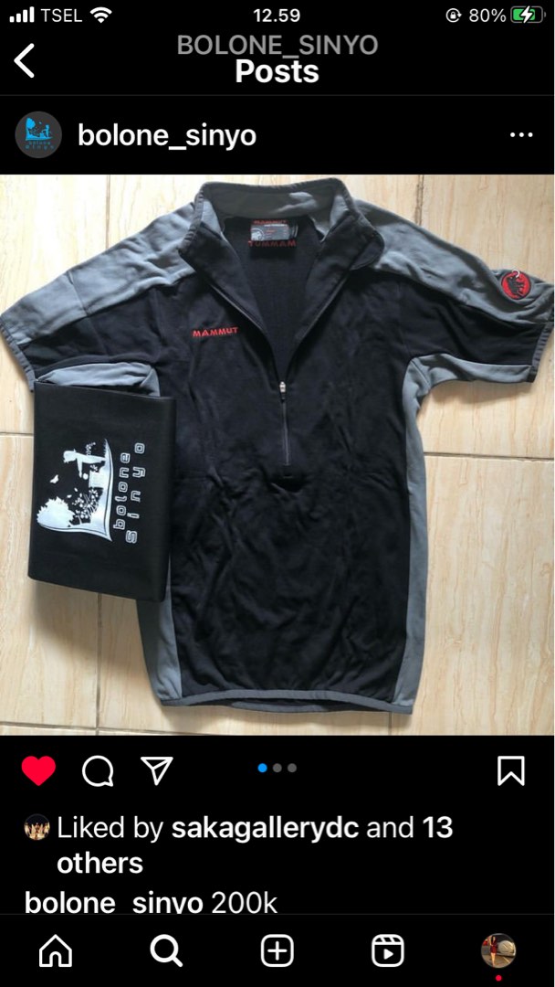 Baselayer mammut, Fesyen Pria, Pakaian , Atasan di Carousell