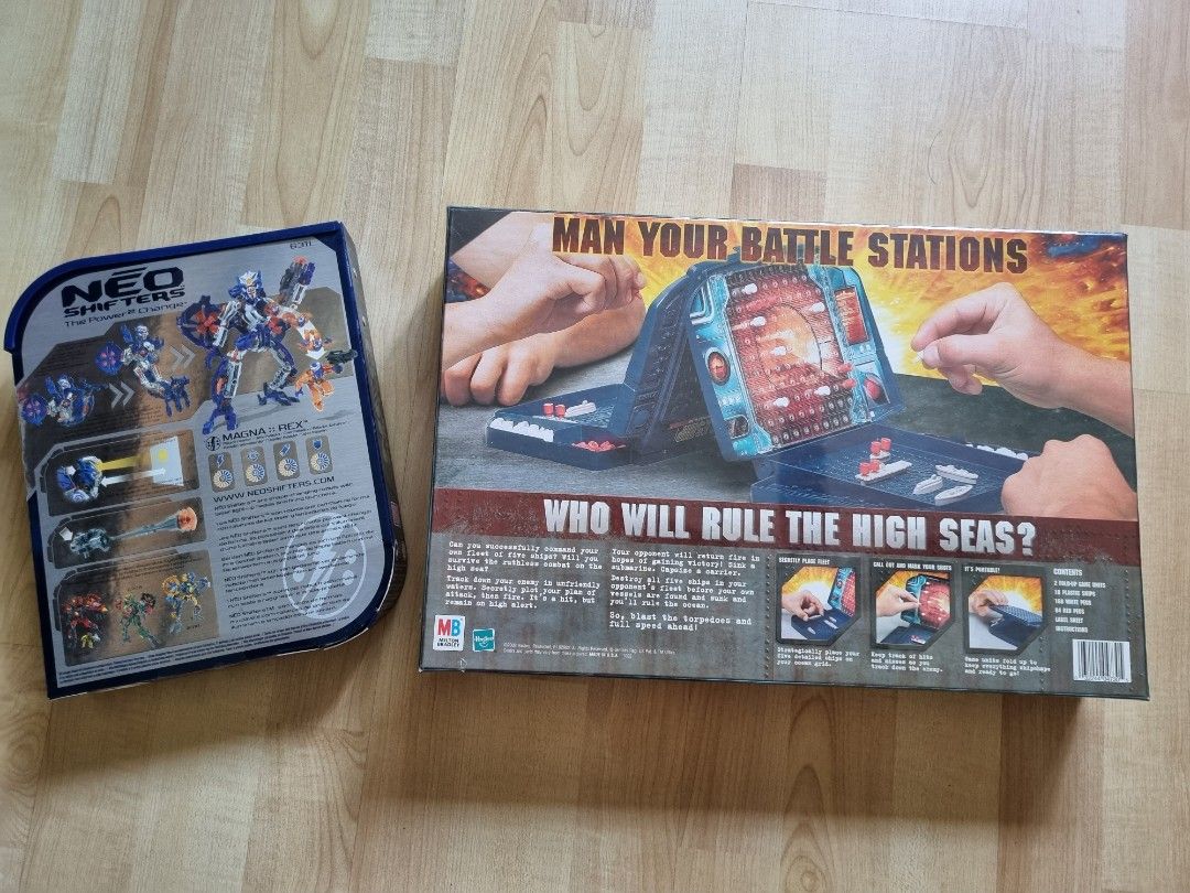 Battleship Naval combat board game & Neo Shifters Mega blocks, Hobbies ...
