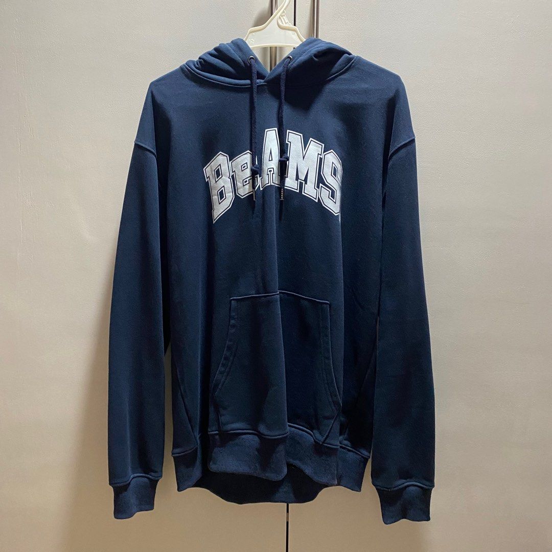 BEAMS Dark Blue Hoodie, Men's Fashion, Coats, Jackets and Outerwear on ...