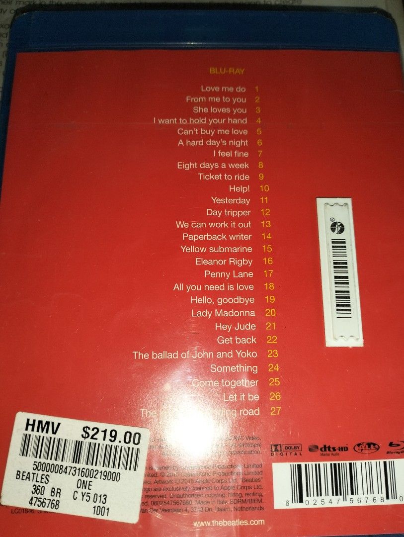 beatles 1 blu-ray (Music video), Hobbies & Toys, Music & Media, CDs ...