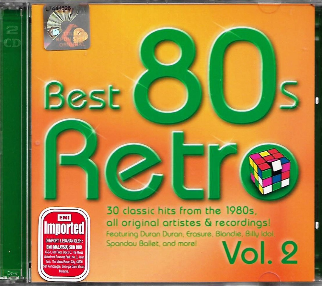 Best 80s Retro Vol.2 Classic Hits 2CD Original Artistes Recordings ...