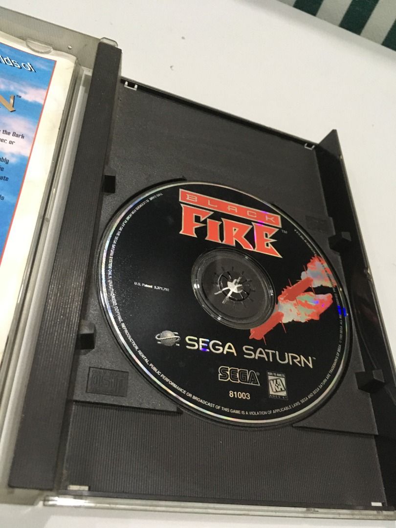 Black Fire - Sega Saturn CD / Vintage Video Game (1995), Hobbies & Toys ...