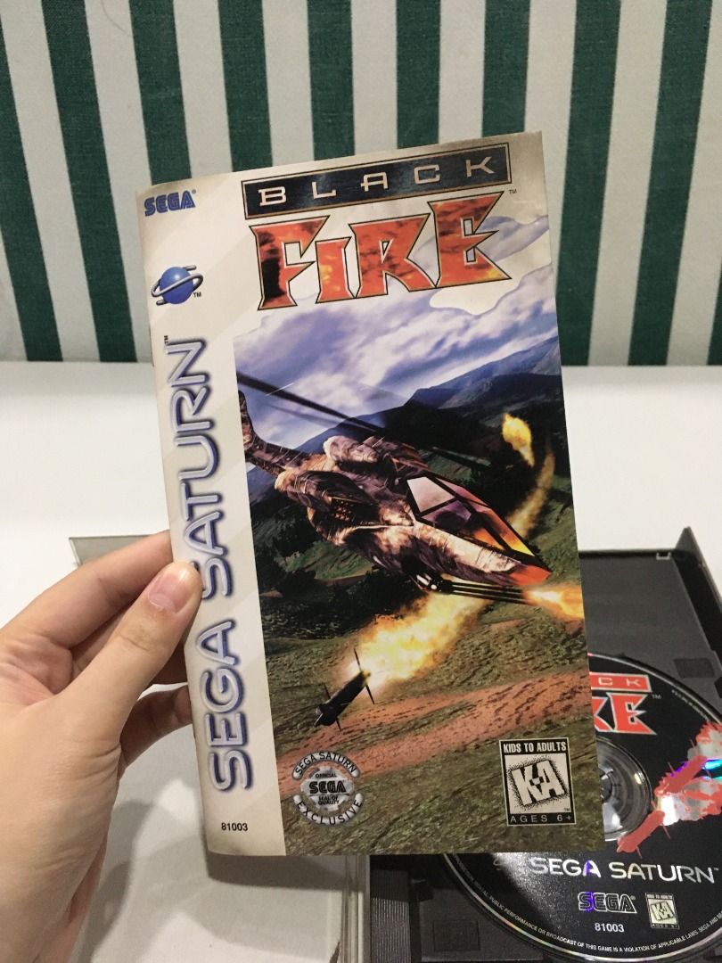 Black Fire - Sega Saturn CD / Vintage Video Game (1995), Hobbies & Toys ...